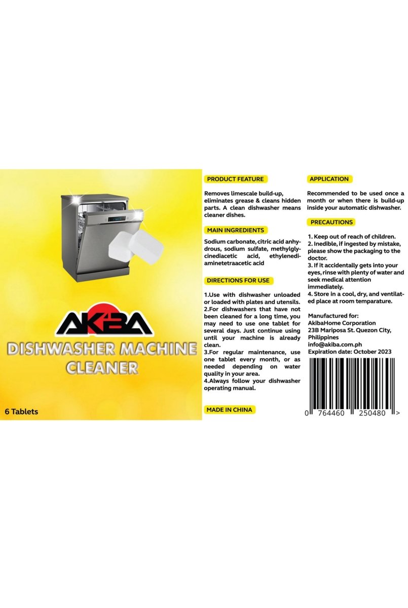 Akiba Dishwasher Machine Cleaner 6x20g per box – AkibaHome